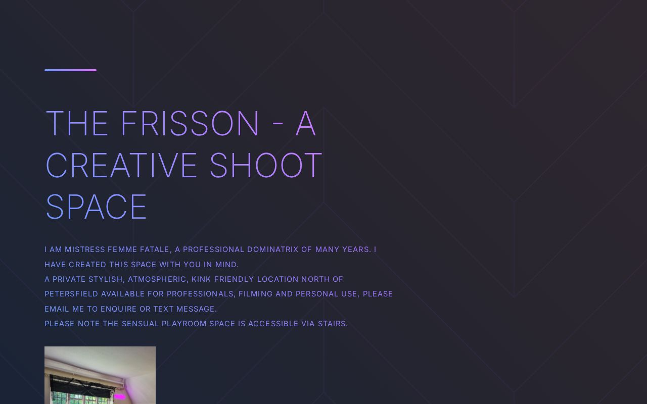 The Frisson – Creative Shoot Space